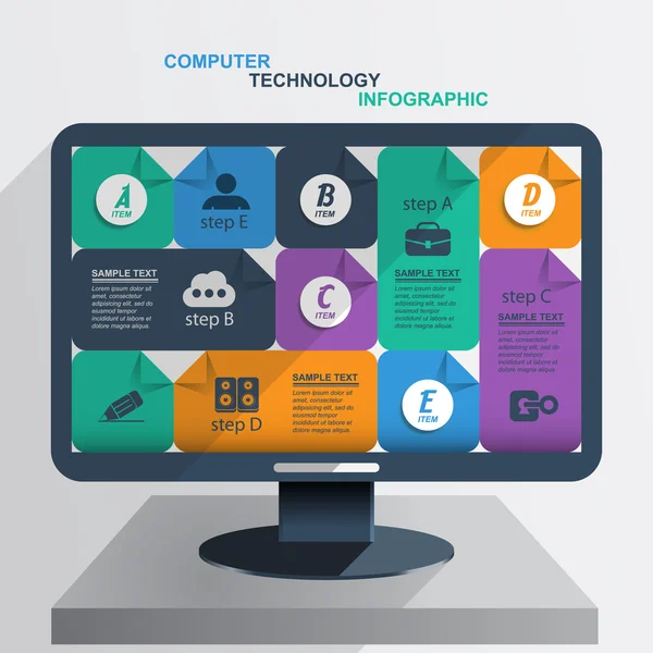 Modern flat design infographic Stock Vector Image by ©Chalapan #46173857