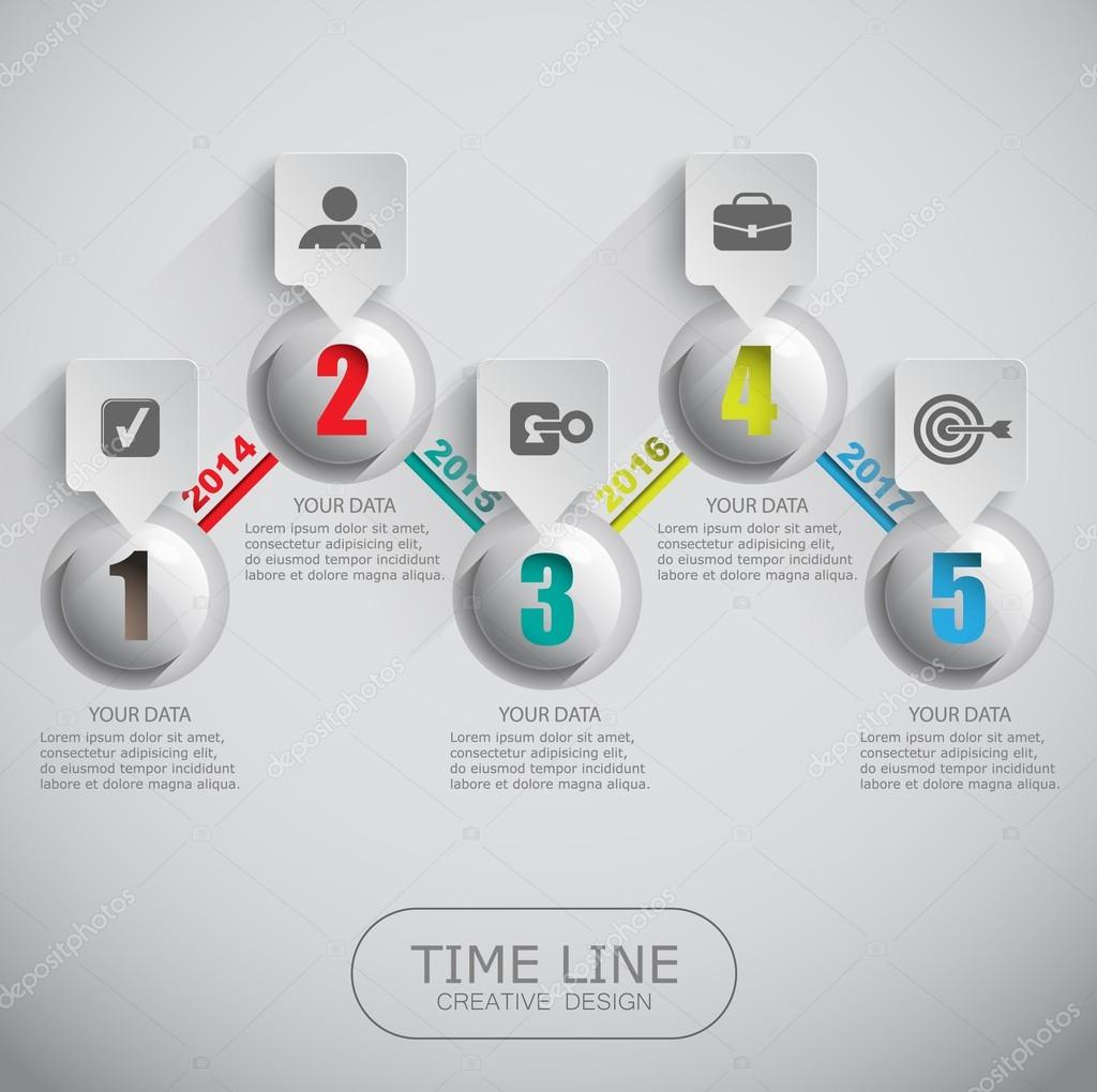 Time line infographics design Stock Vector Image by ©Chalapan #54246395