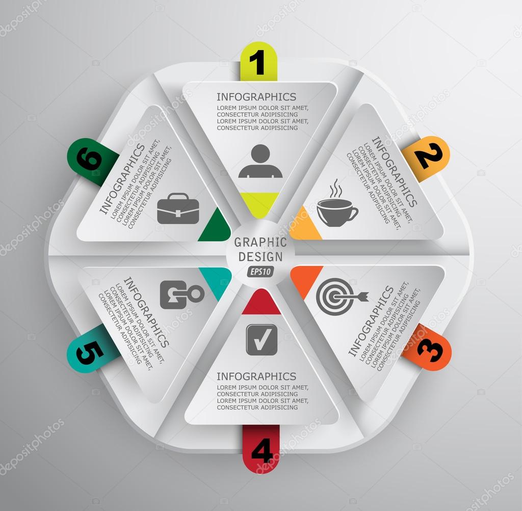 Paper infographics parts Stock Vector Image by ©Chalapan #55908649