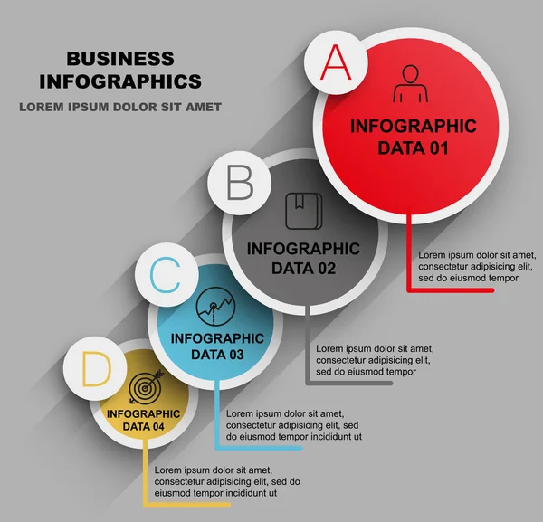 Abstract flow chart infographics — Stock Vector © kchungtw #40842211