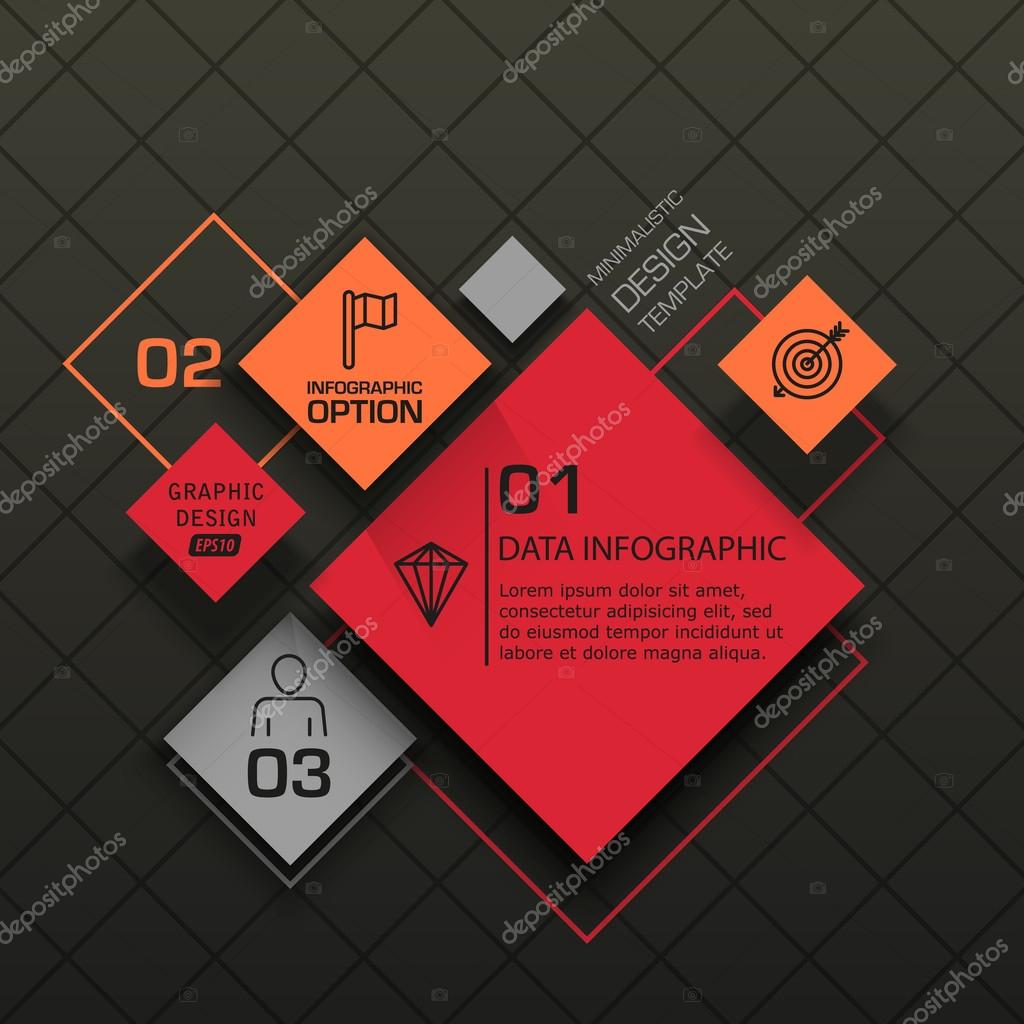 Vector flat squares design information Stock Vector by ©Chalapan #75725583