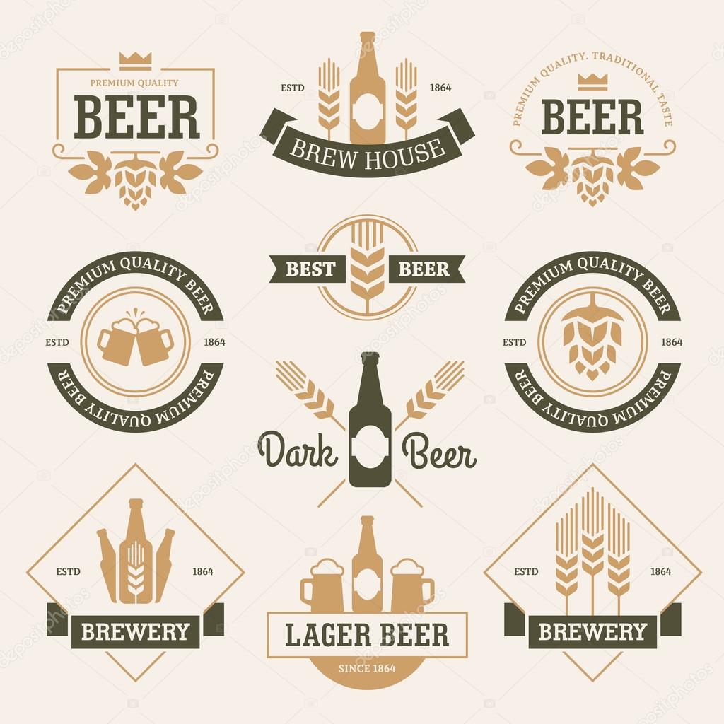 Beer emblems on light background Stock Vector Image by ©maglyvi #83563216