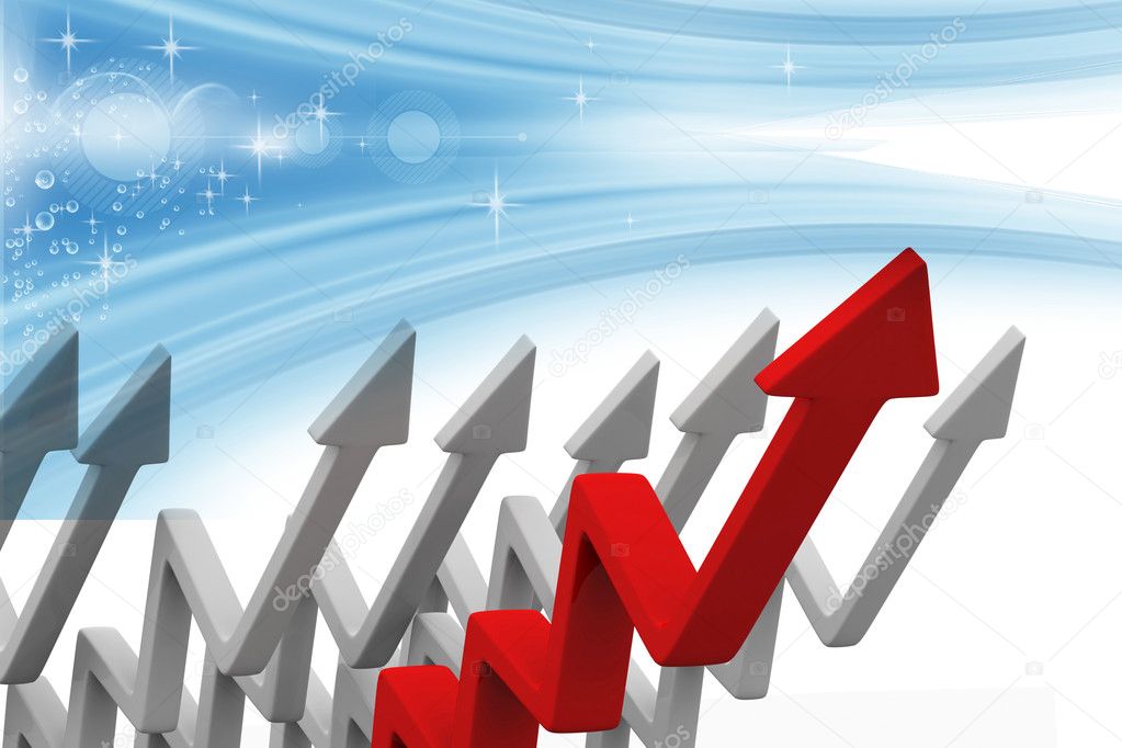 Business Arrow Graph Stock Photo by ©bluebay2014 53566279