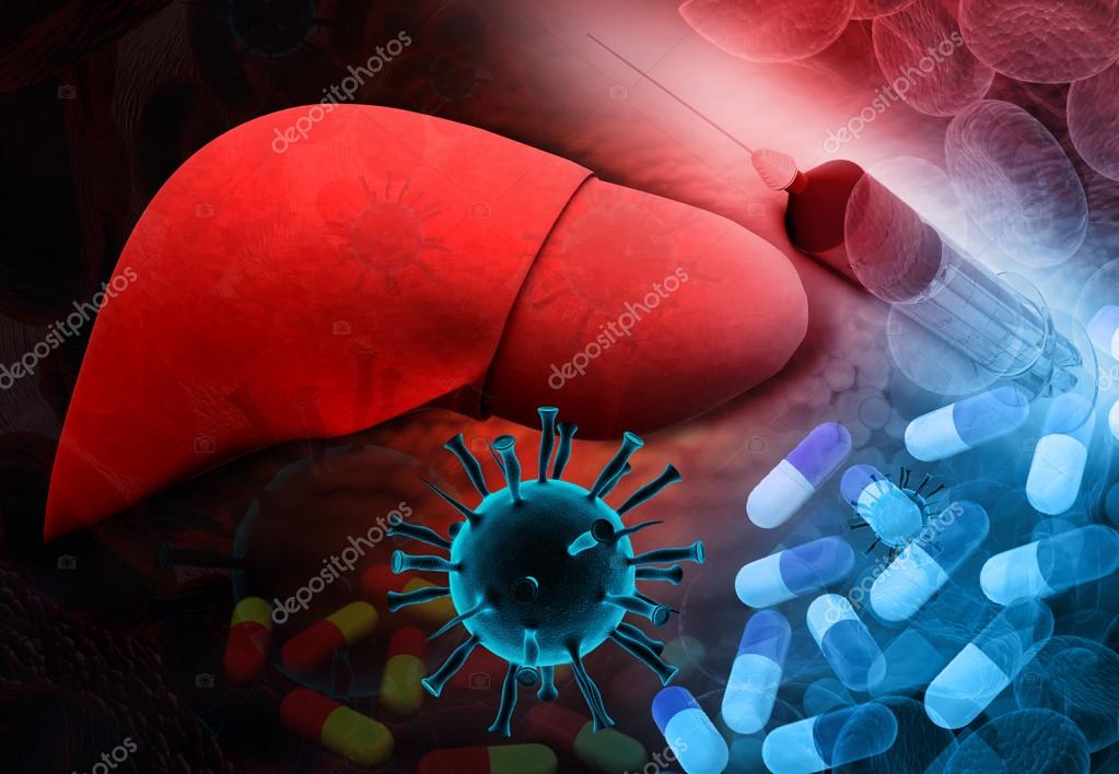 Liver Infection with hepatitis viruses — Stock Photo © bluebay2014 ...
