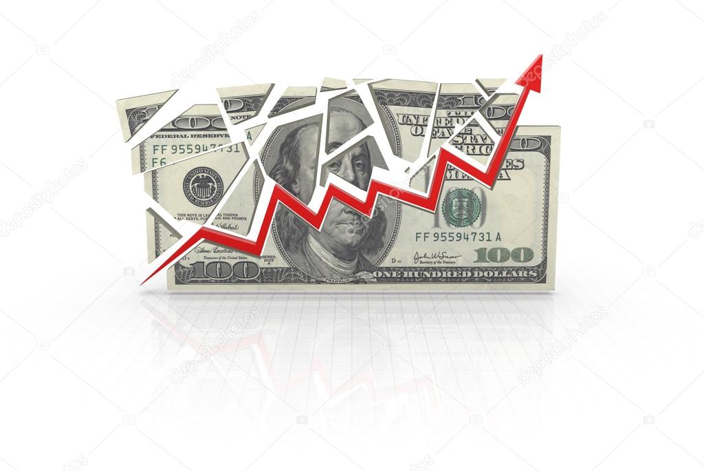 Dollar chart — Stock Photo © adempercem #76994509