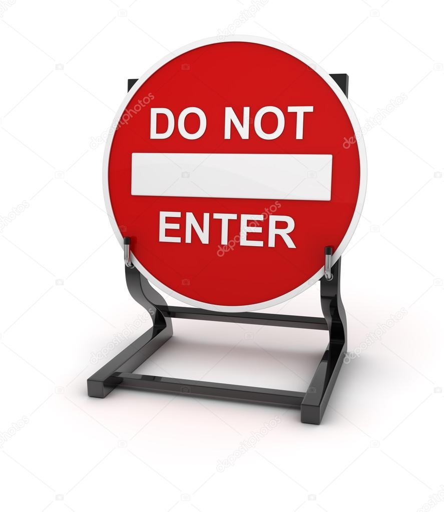 No entres: fotografía de stock © adempercem #77393354 | Depositphotos