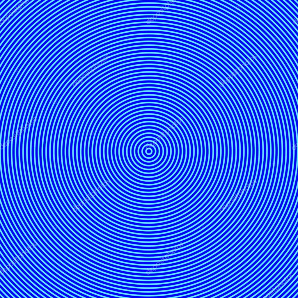 Geometric Abstract Background - Hypnosis Concept - Blue Color ...
