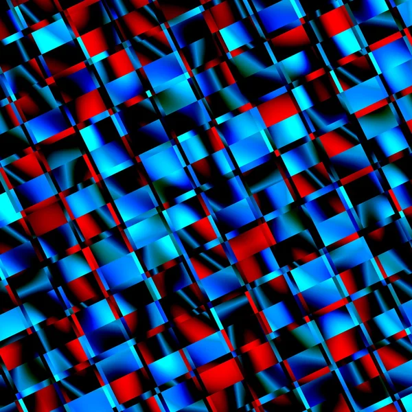 Abstract Red Blue Pattern. Colored Mosaic Background. Digital Art ...