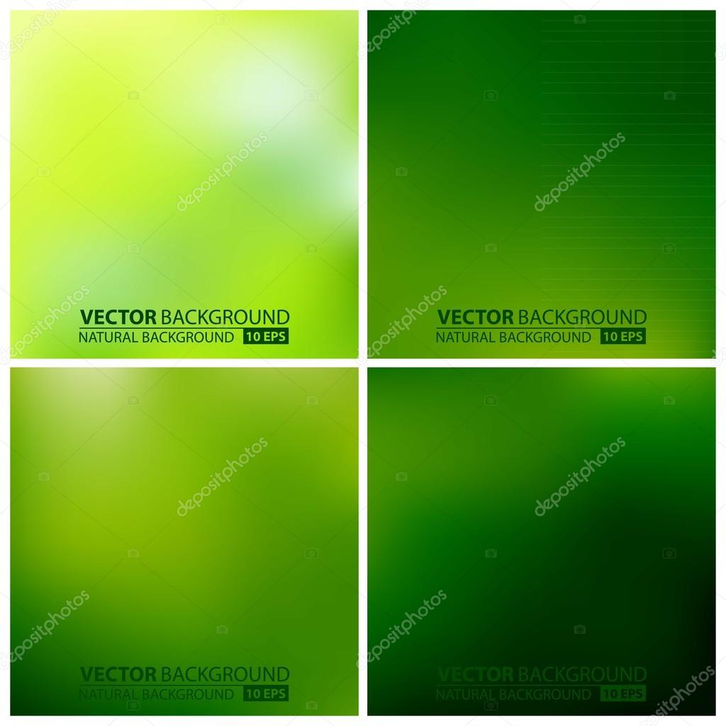 Set of green vector backgrounds Stock Vector Image by ©nastyaaroma2011 ...