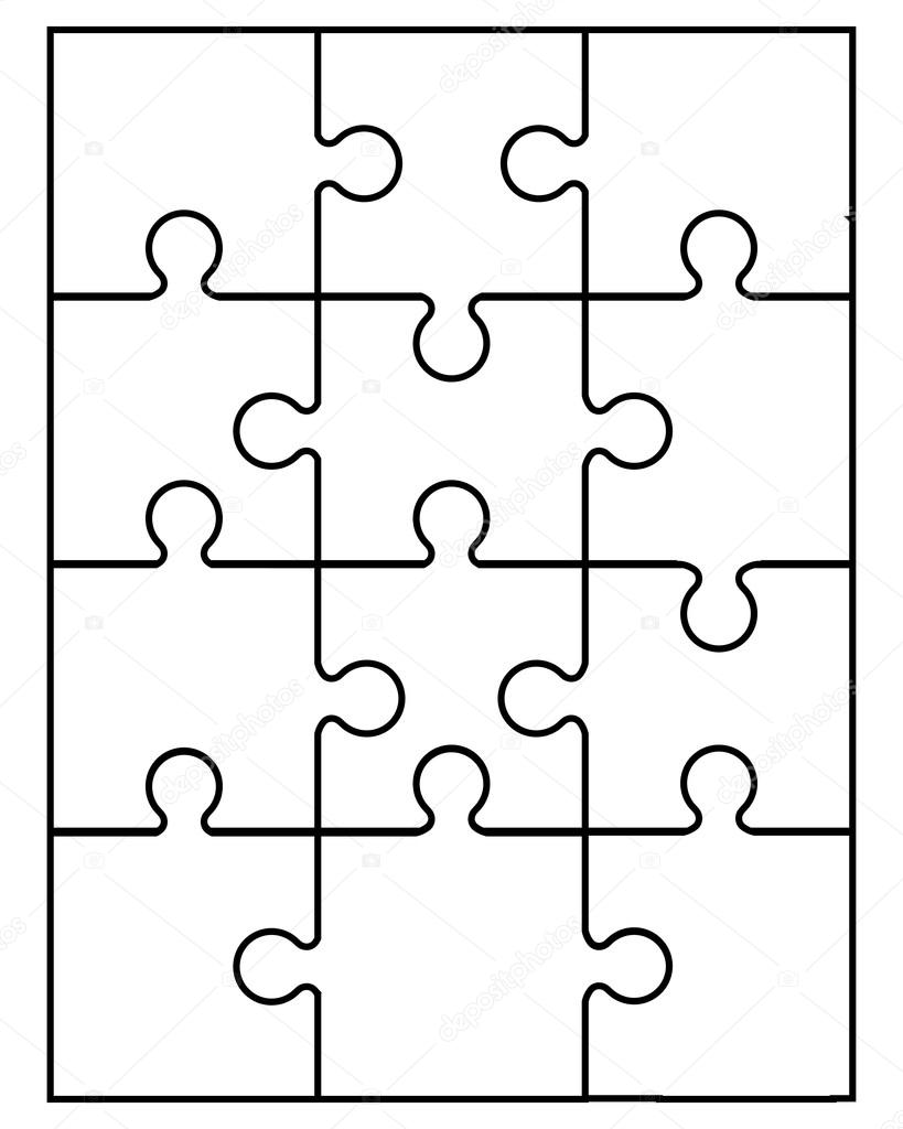 Small white puzzle Stock Vector by ©matnikola 113916176