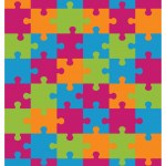 Seamless color puzzles background Stock Vector Image by ©scanrail #4541547