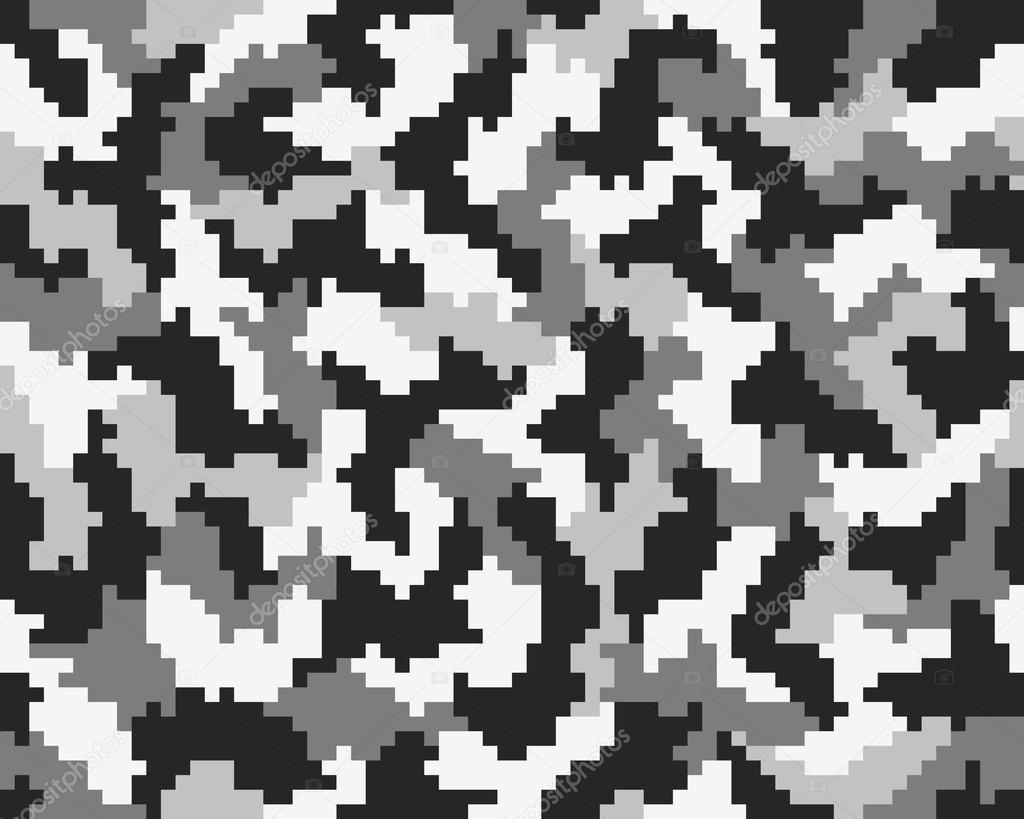 Digital gray camouflage Stock Vector by ©matnikola 88360424