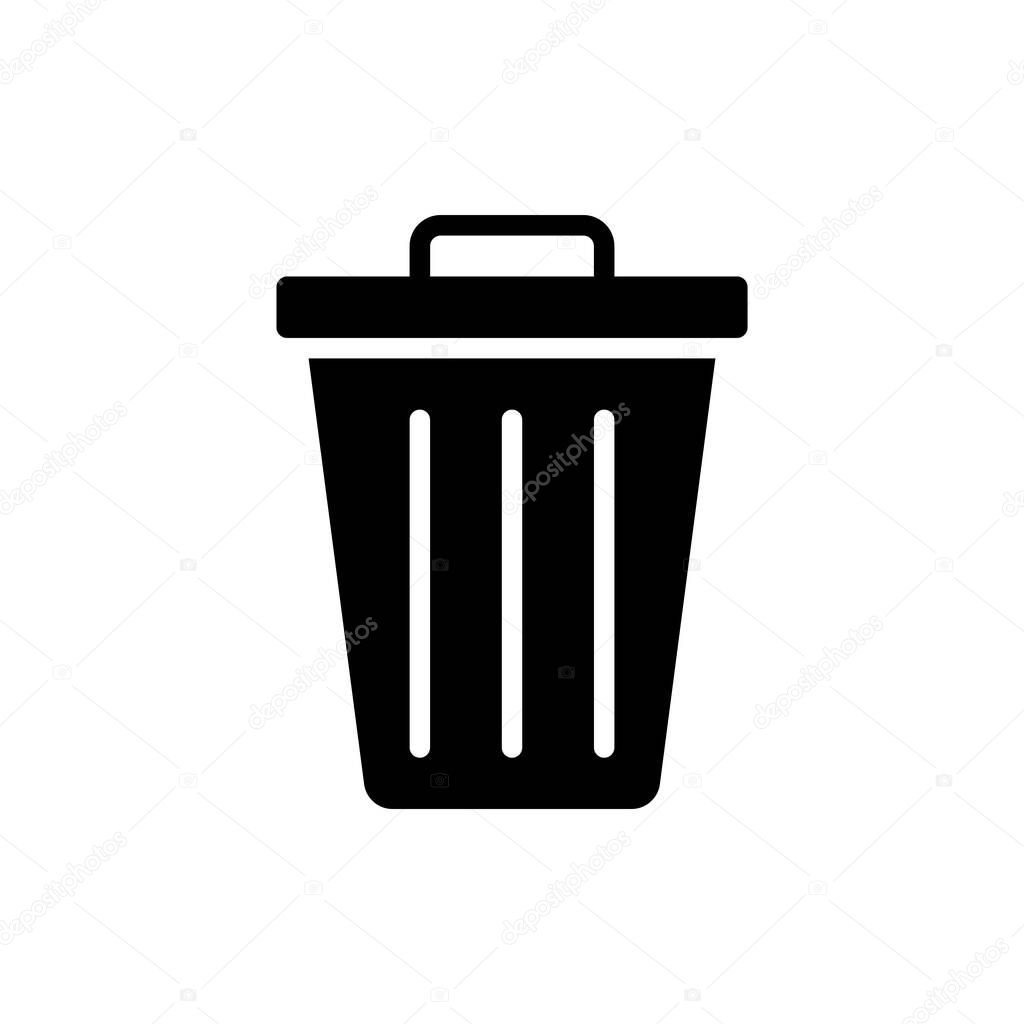Icono De Basura Bin Icono De Residuos Ilustración De Vectores 2023