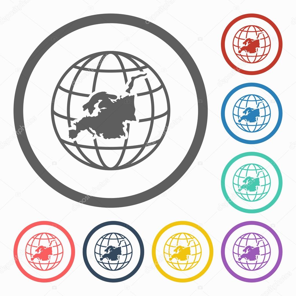 Europe continent icon Stock Vector by ©T-Kot 54427501