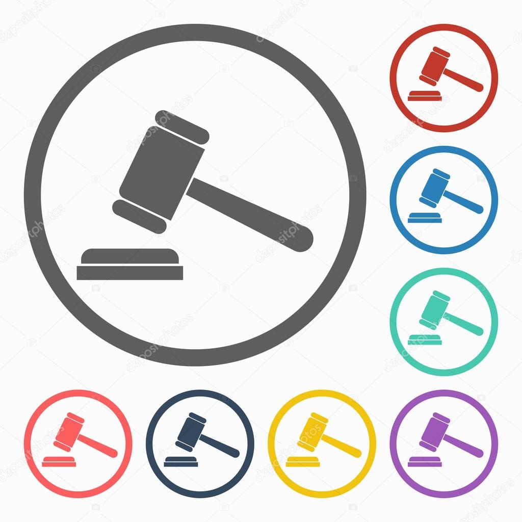 Gavel icon Stock Vector Image by ©T-Kot #54429901