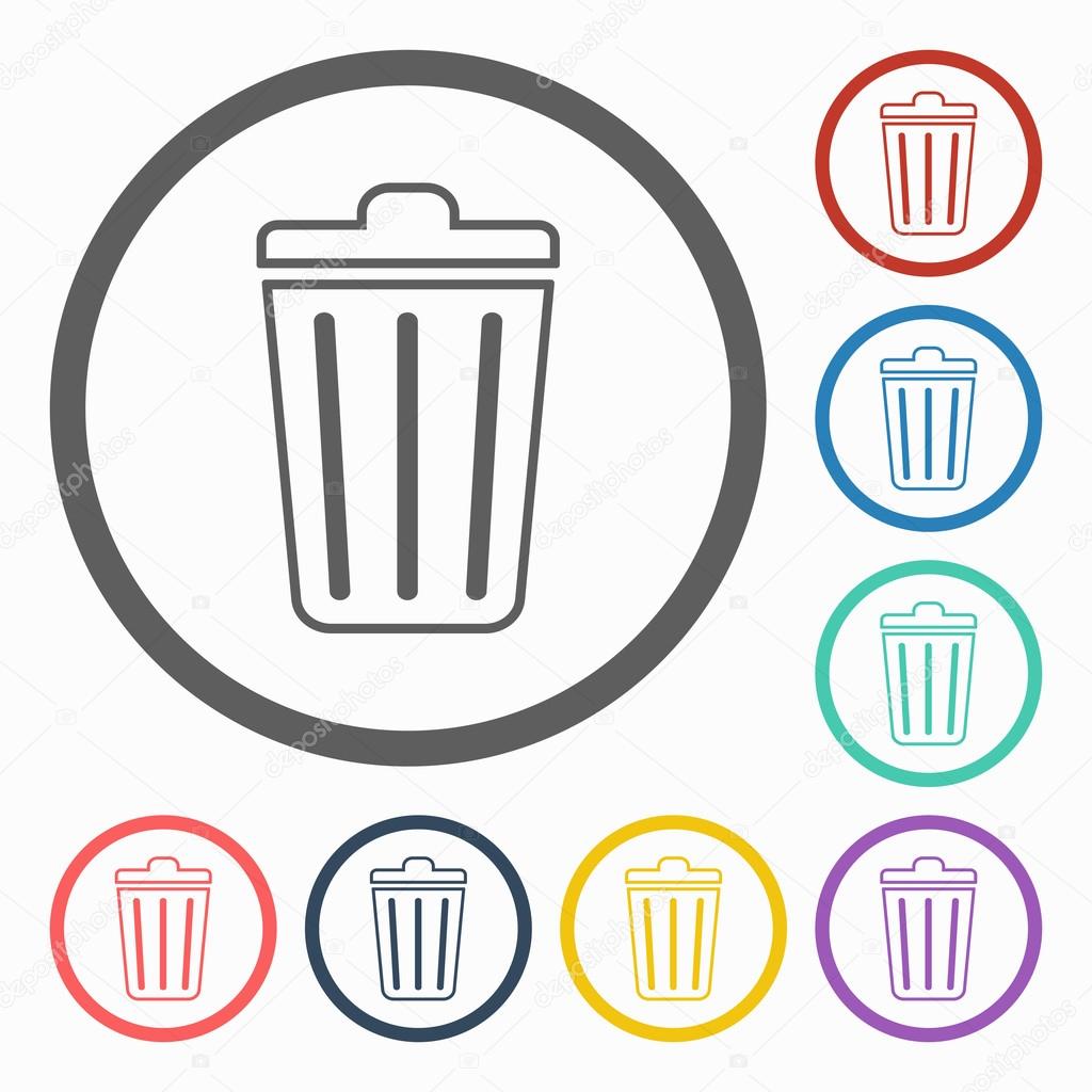 Trash icon Stock Vector Image by ©T-Kot #54432981