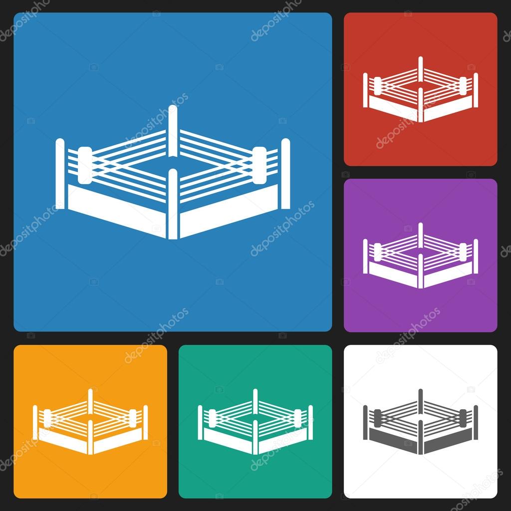 Boxing ring icon Stock Vector Image by ©T-Kot #56390553