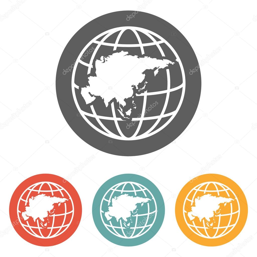 Asia continent icon — Stock Vector © T-Kot #58329653