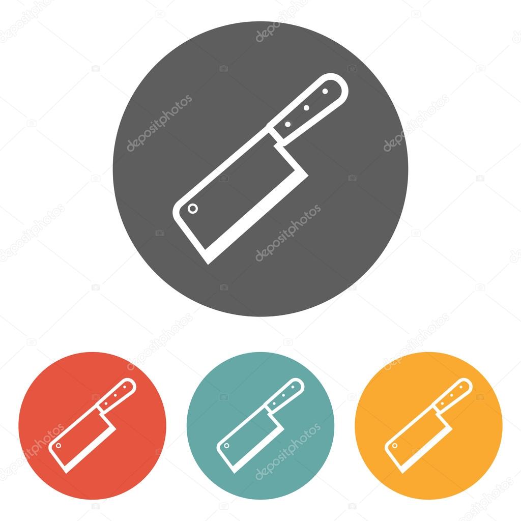 Chopping knife icon Stock Vector Image by ©T-Kot #58330927