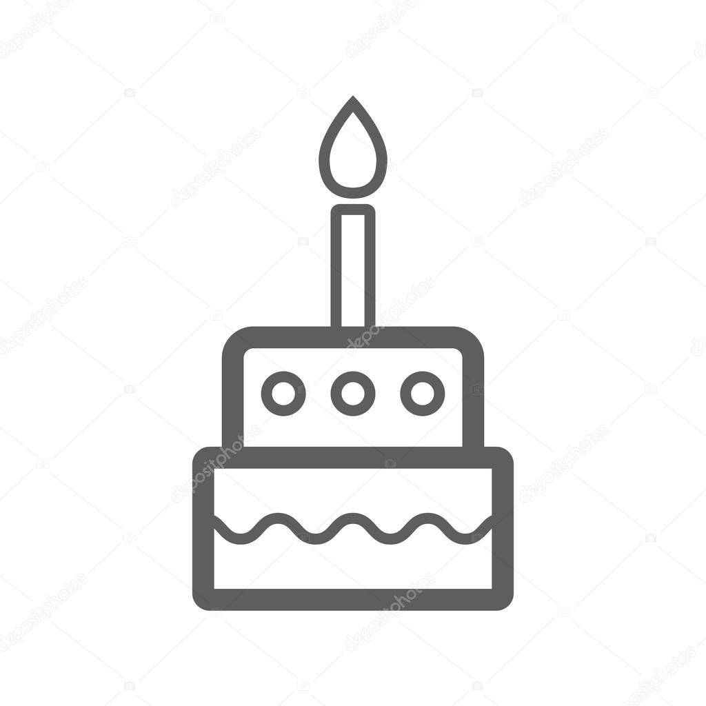 Cake icon Stock Vector Image by ©T-Kot #60590555