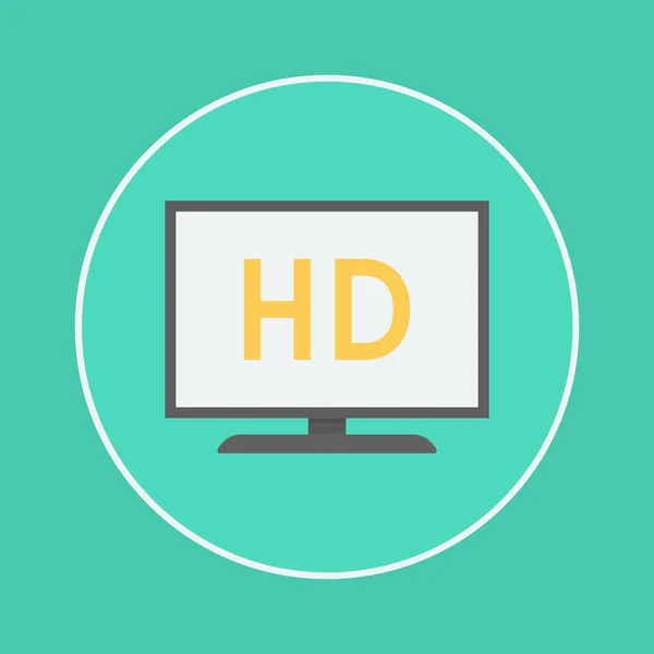 Icon of HD TV. Flat style Stock Vector Image by ©-panya- #58625037