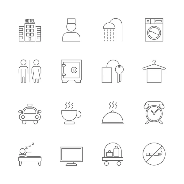 Hotel icons many colors set Stock Vector Image by ©ylivdesign #206778786
