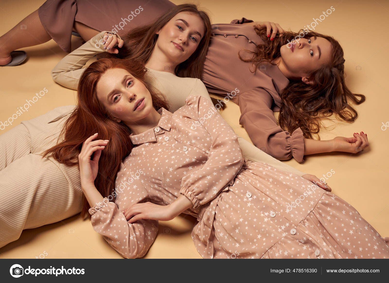 Supermodels Lying Down
