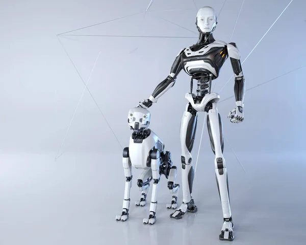 Robot android posing Stock Photo by ©iLexx 194196622
