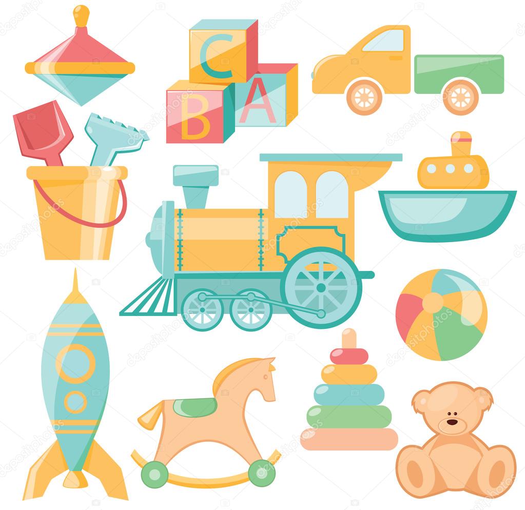 Toys set Stock Vector Image by ©iLexx #67563133