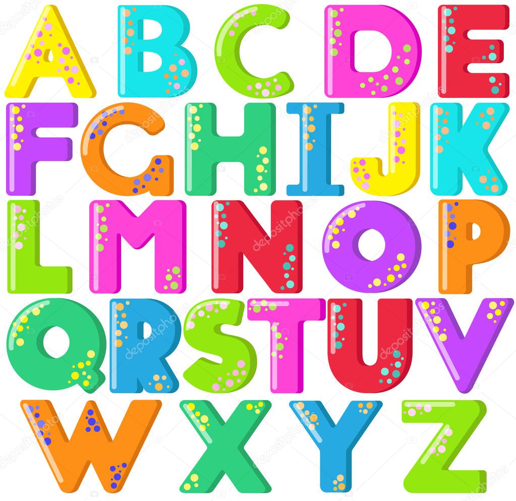 Letras Coloridas Do Alfabeto Ilustração Stock Ilustração De Letras Porn Sex Picture