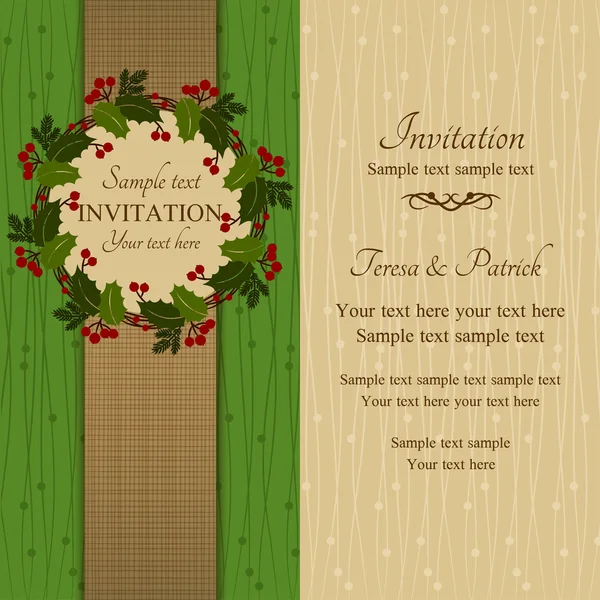 Christmas invitation border Vector Art Stock Images | Depositphotos