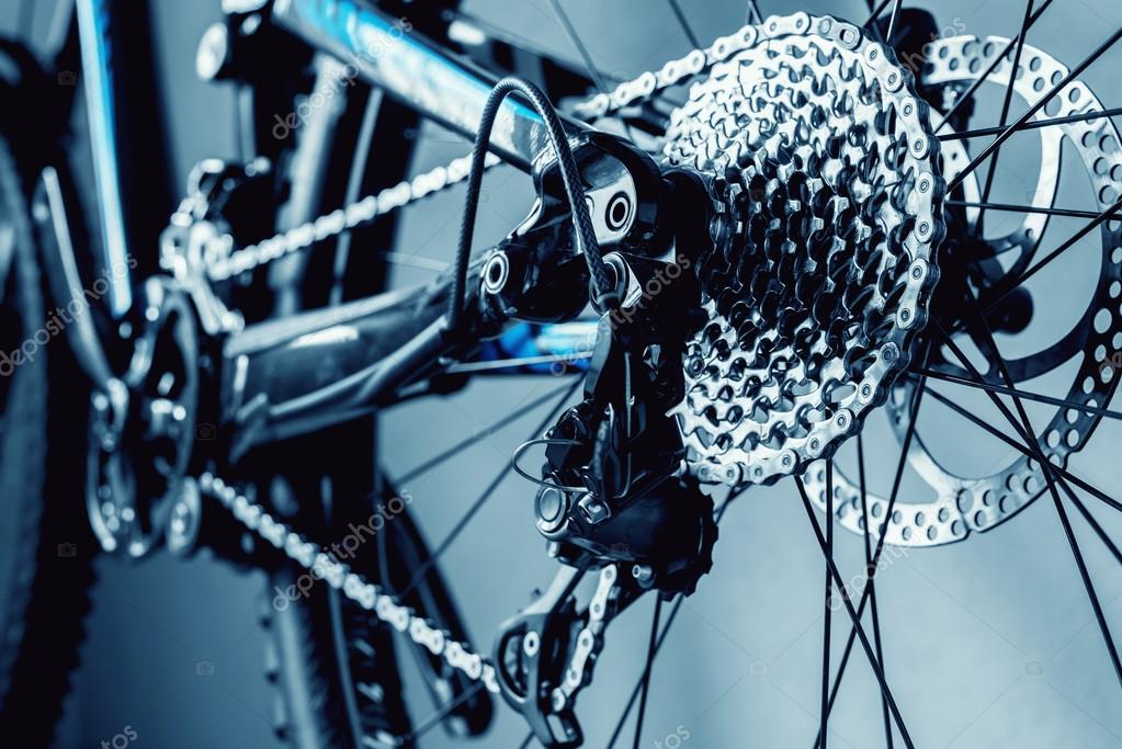 Bicycle parts rear wheel cassette close-up — Stock Photo © masik0553 ...