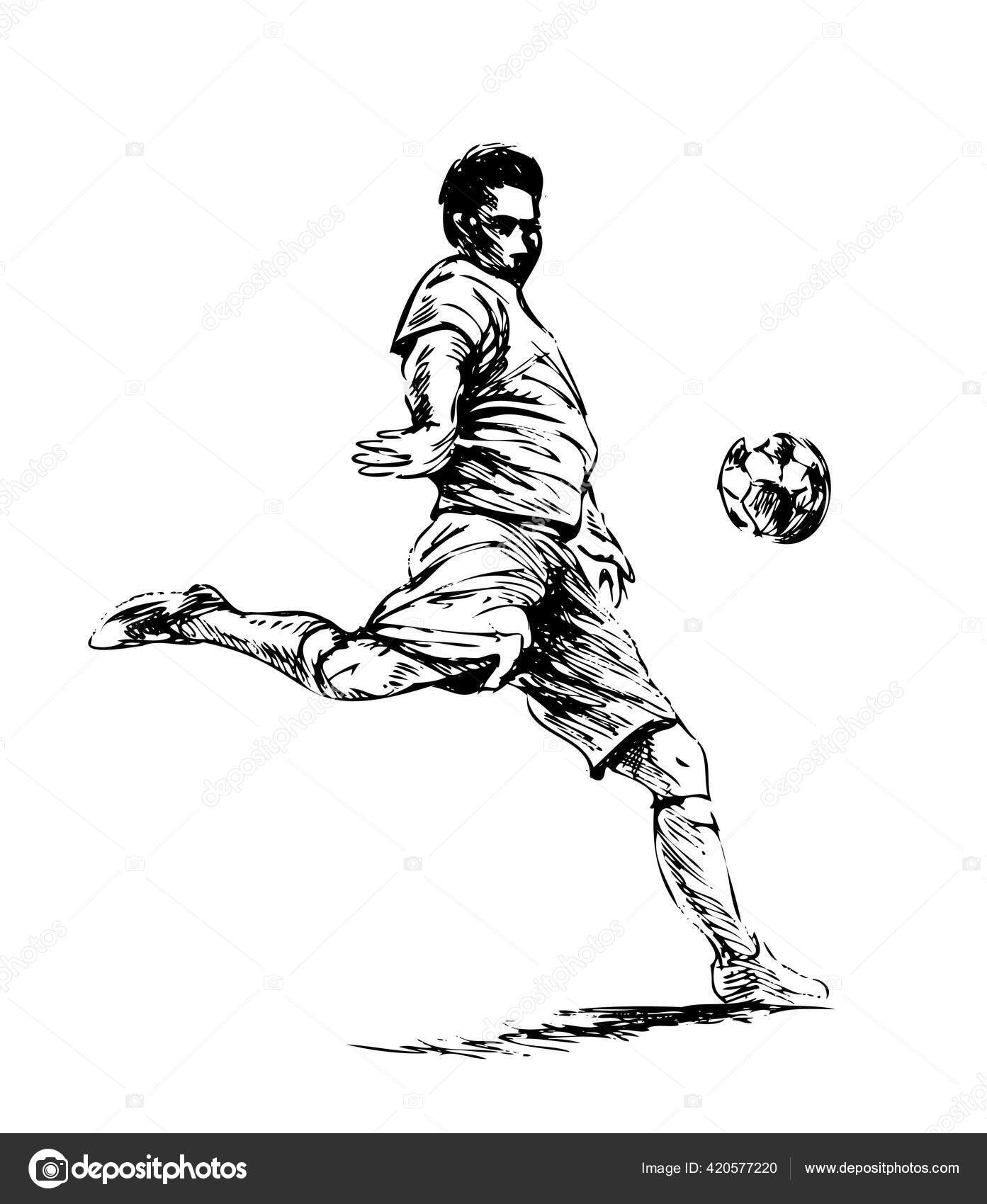 Soccer Player Drawings