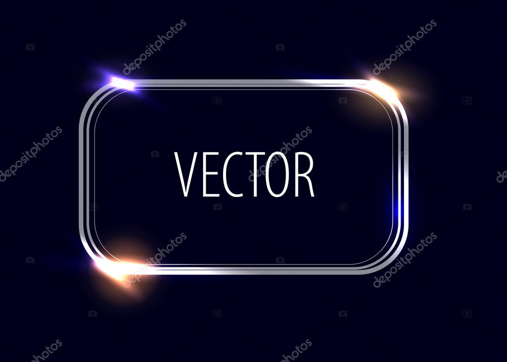 Vector frame with light effects Stock Vector by ©onot 73278875