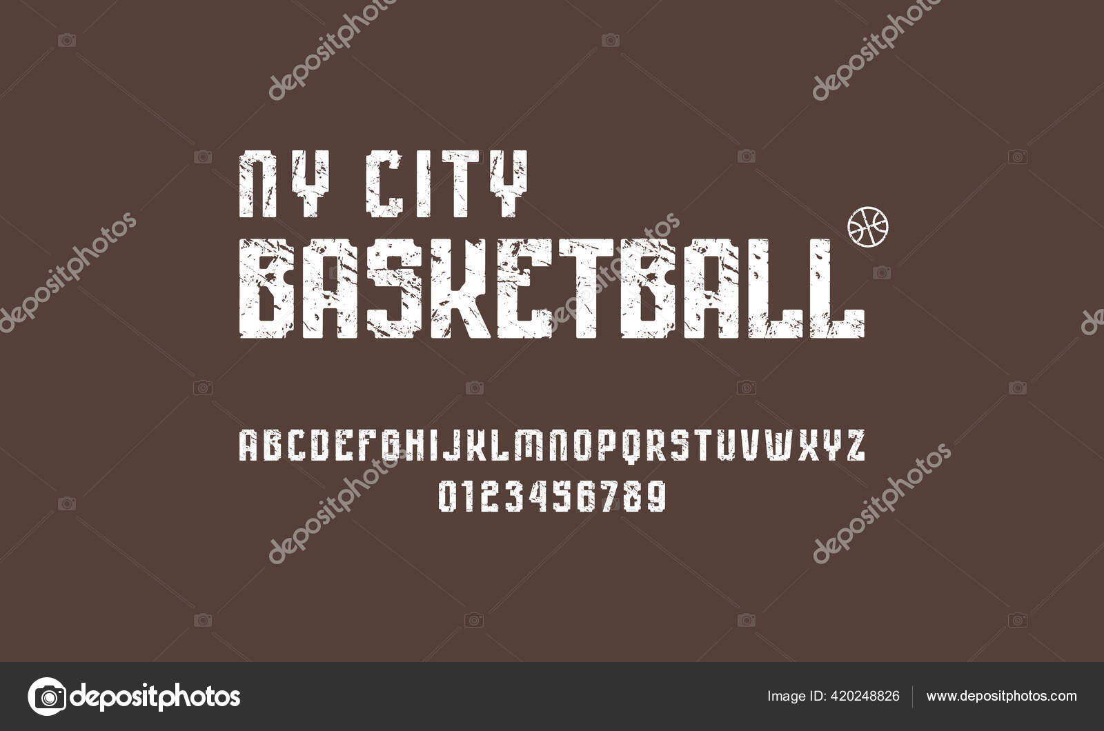 Sans Serif Font Rounded Corners Bold Face Letters Numbers Rough Stock ...