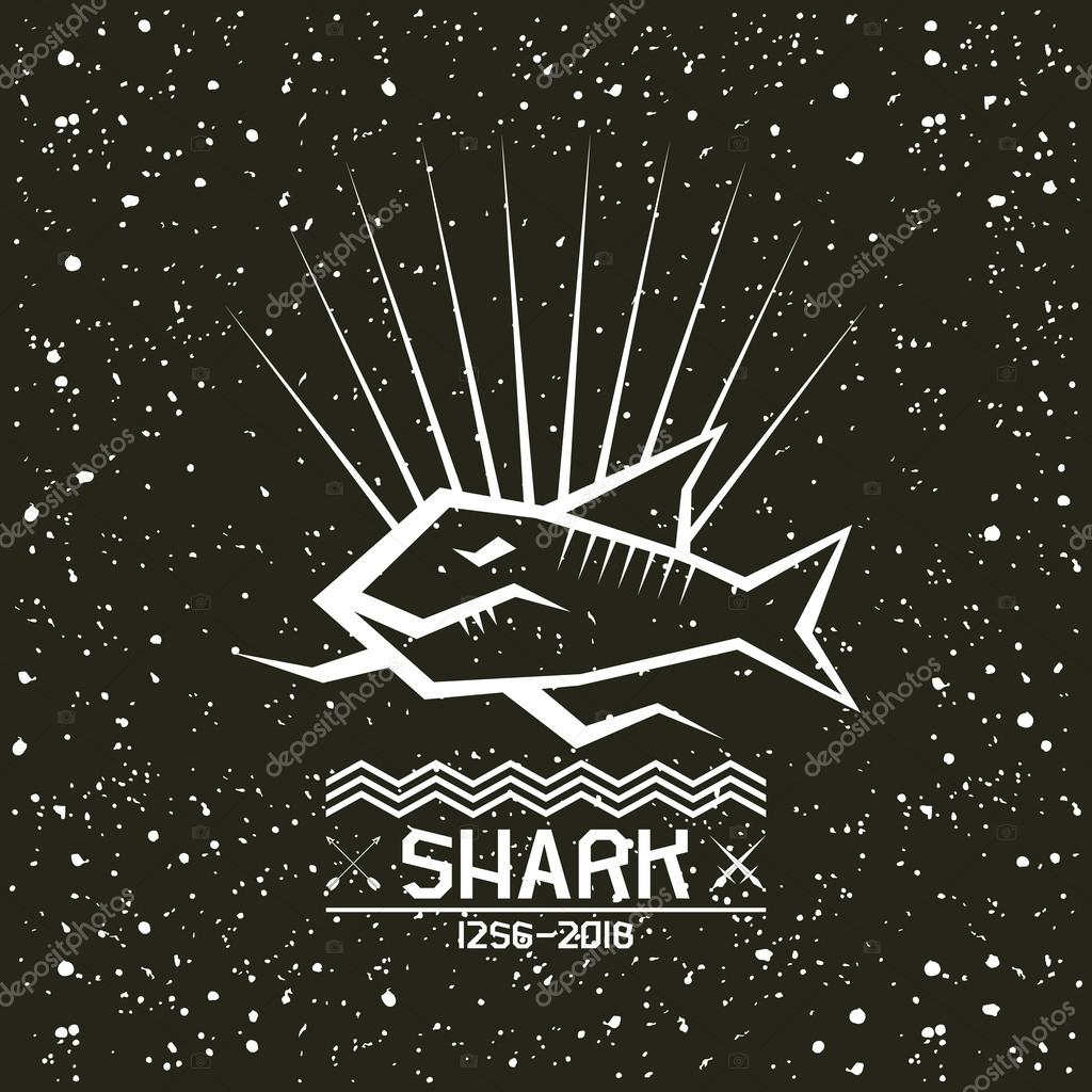 Shark emblem Stock Vector by ©Neuevector 60022679