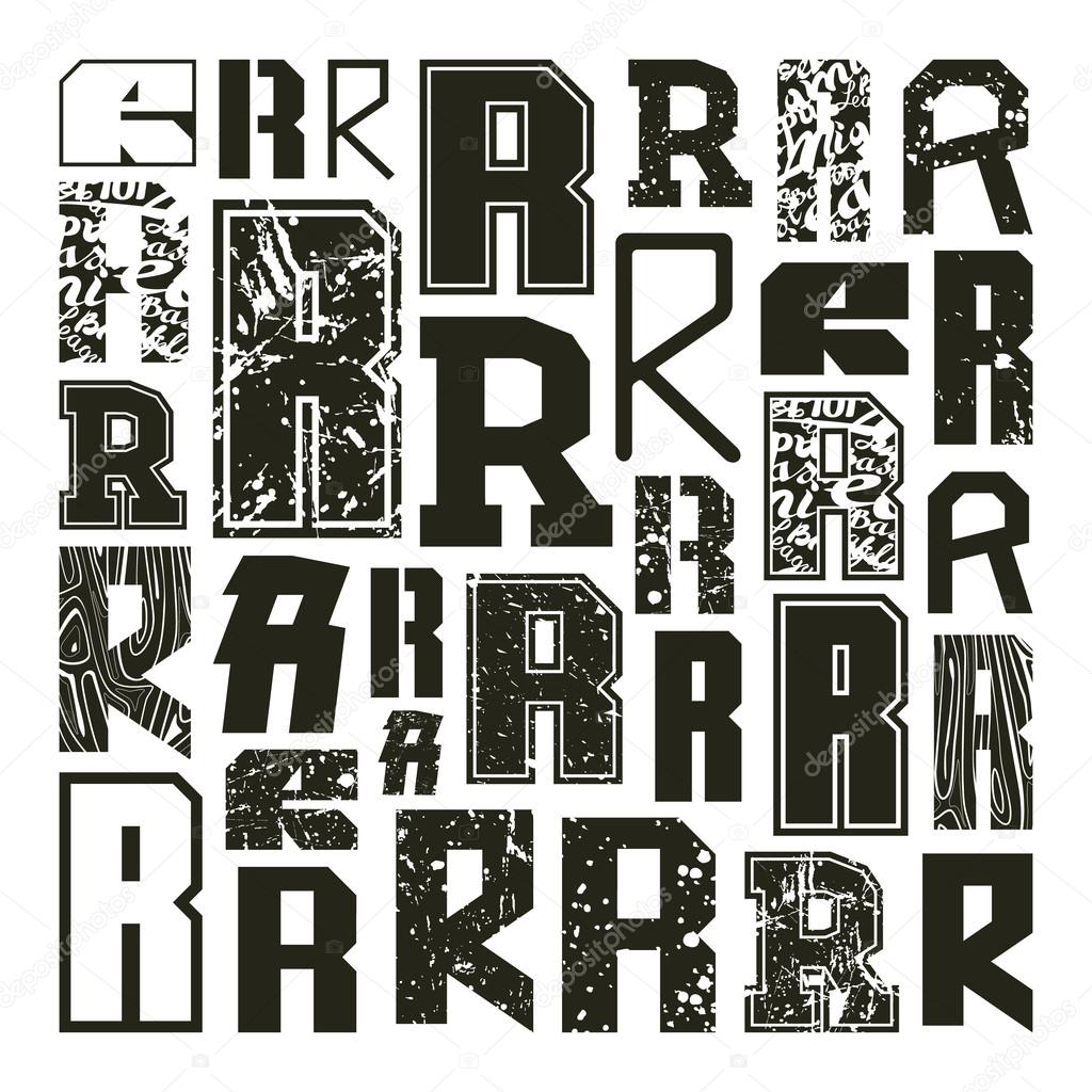Set versions of letters R Stock Vector by ©Neuevector 60887153