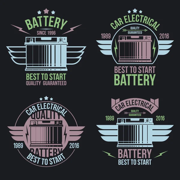 Car battery shop emblems Stock Vector Image by ©Neuevector #62999637