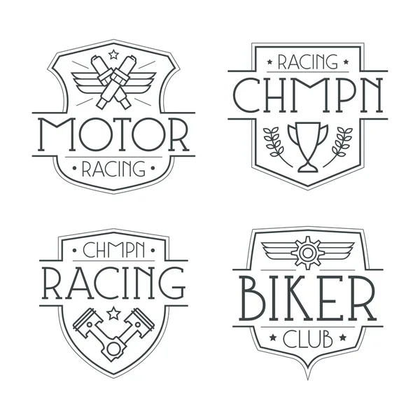 Car races and service badges Stock Vector Image by ©Neuevector #140692392