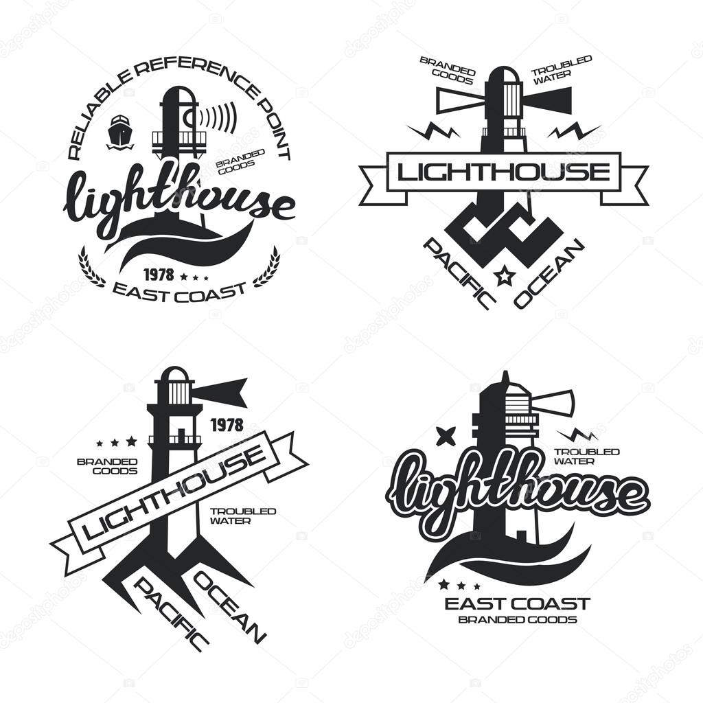 Lighthouse emblem for t-shirt Stock Vector Image by ©Neuevector #77270644