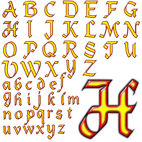 ABC Alphabet lettering design — Stock Photo © JRTBurr #52063683