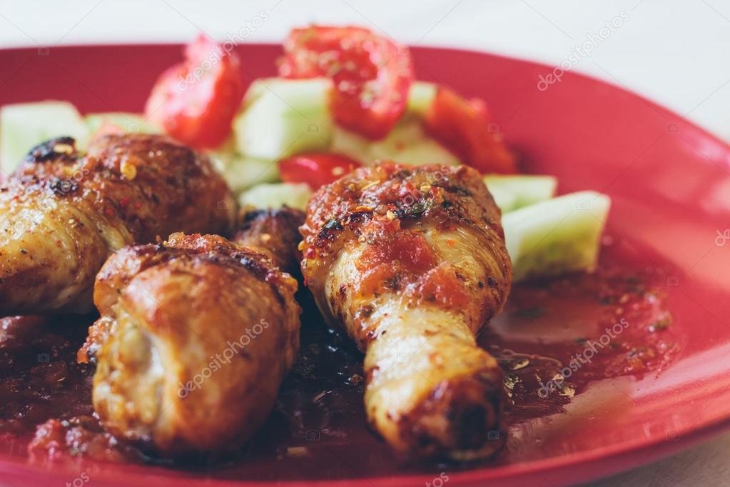 Pollo asado - Colores retro 2024