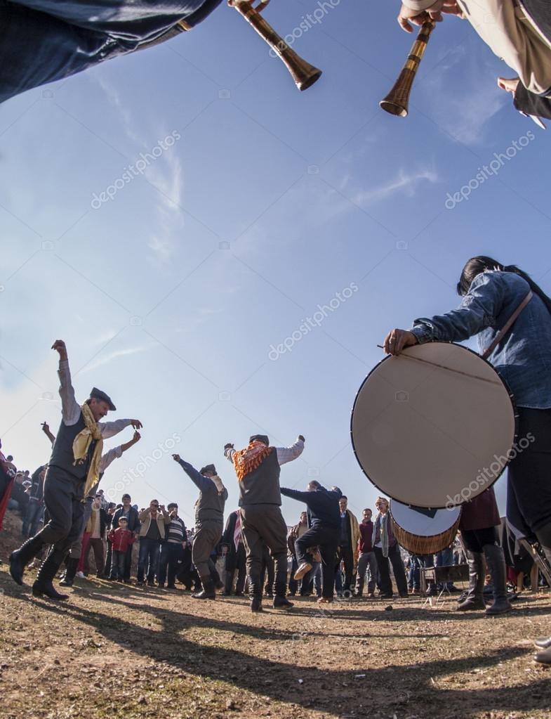 Turkish Efe's dance — Stock Editorial Photo © casarda #101412002