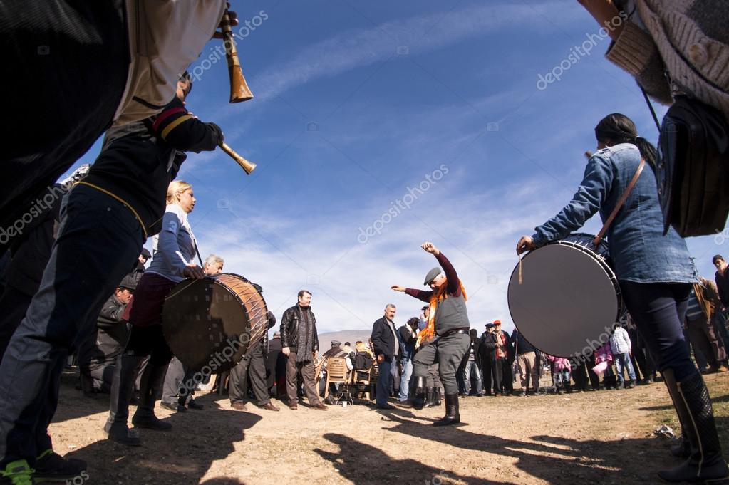 Turkish Efe's dance — Stock Editorial Photo © casarda #101412122