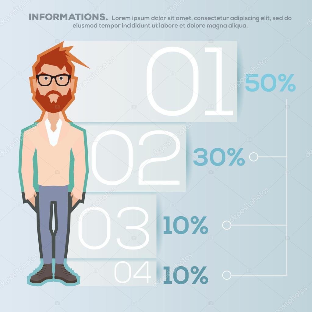 A Men infographic Stock Vector Image by ©Illustratiostock #108260492