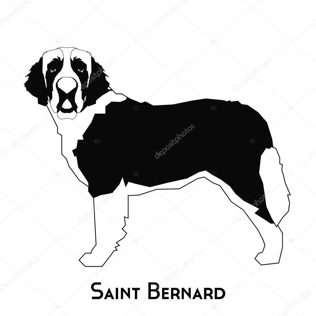 Isolated dog silhouette Stock Vector by ©Illustratiostock 114934852