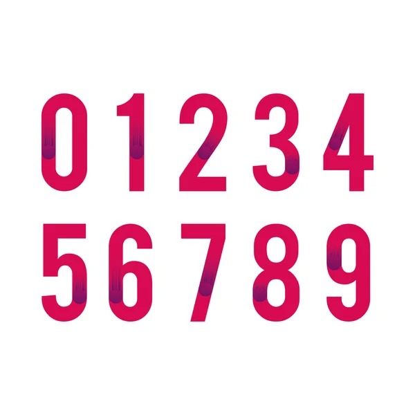 Typographical set of numbers Stock Vector Image by ©Illustratiostock ...