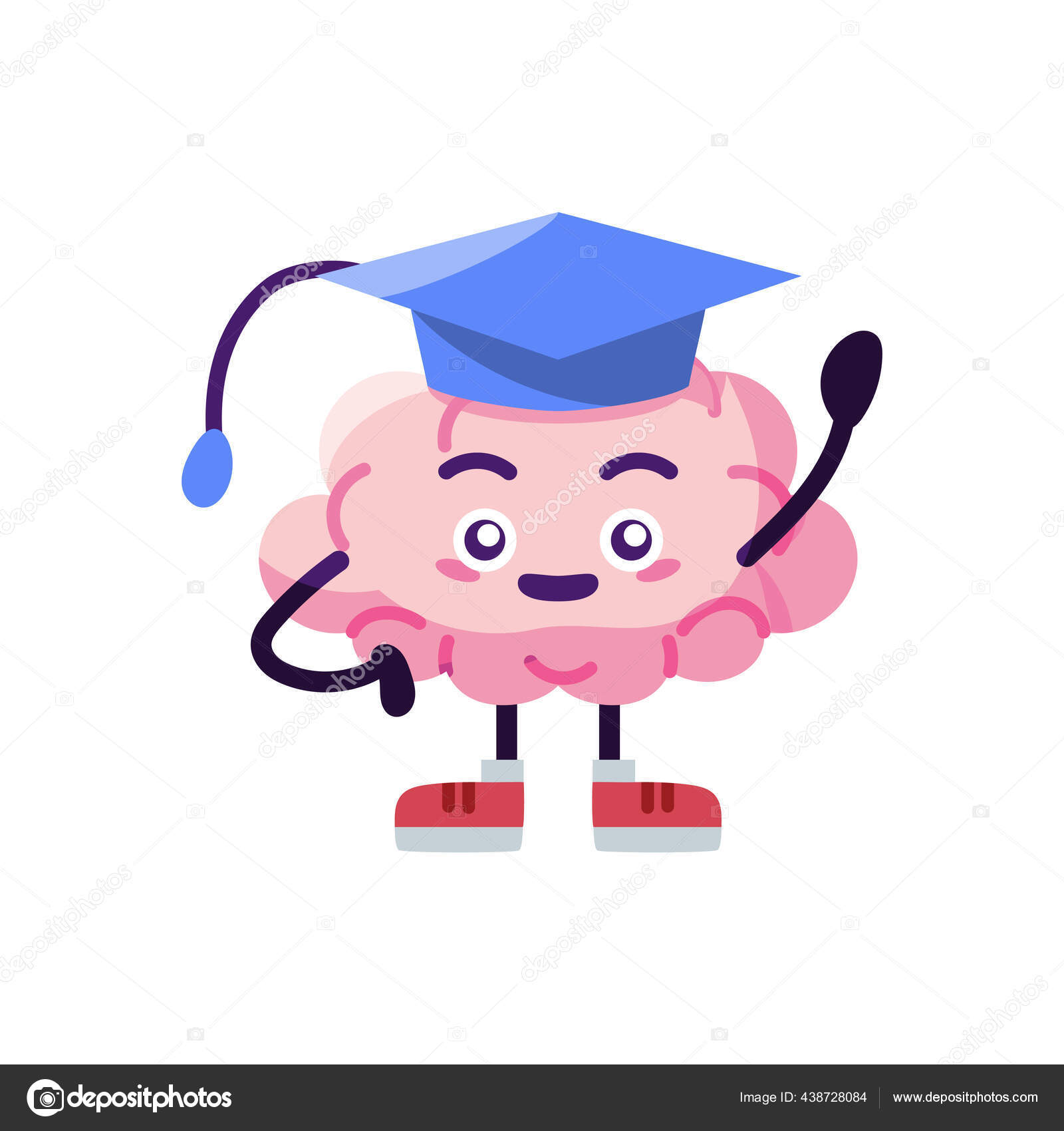 Isolated brain cartoon Stock Vector Image by ©Illustratiostock #438728084
