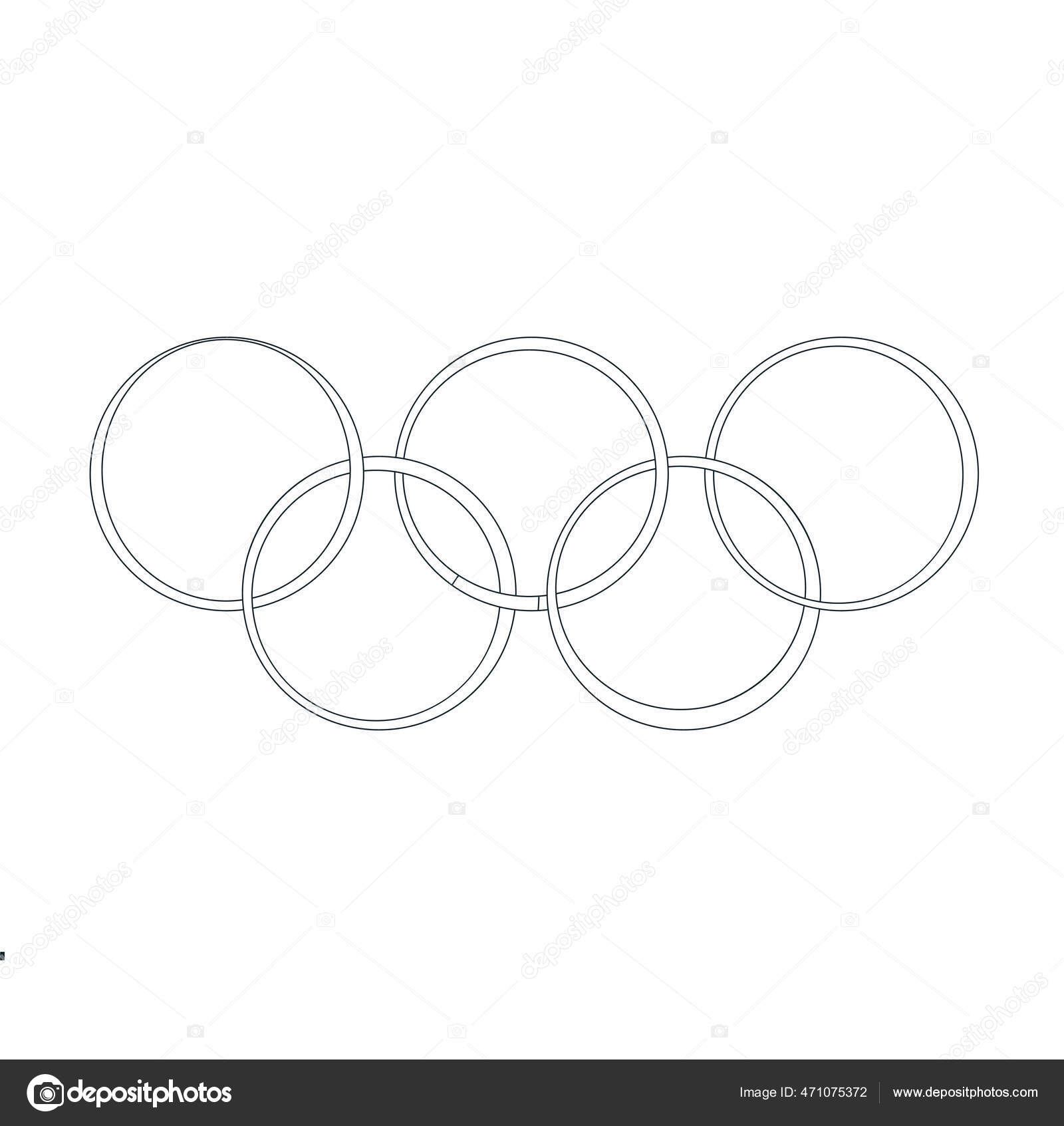 Isolated olympic logo on white background Stock Vector by ...