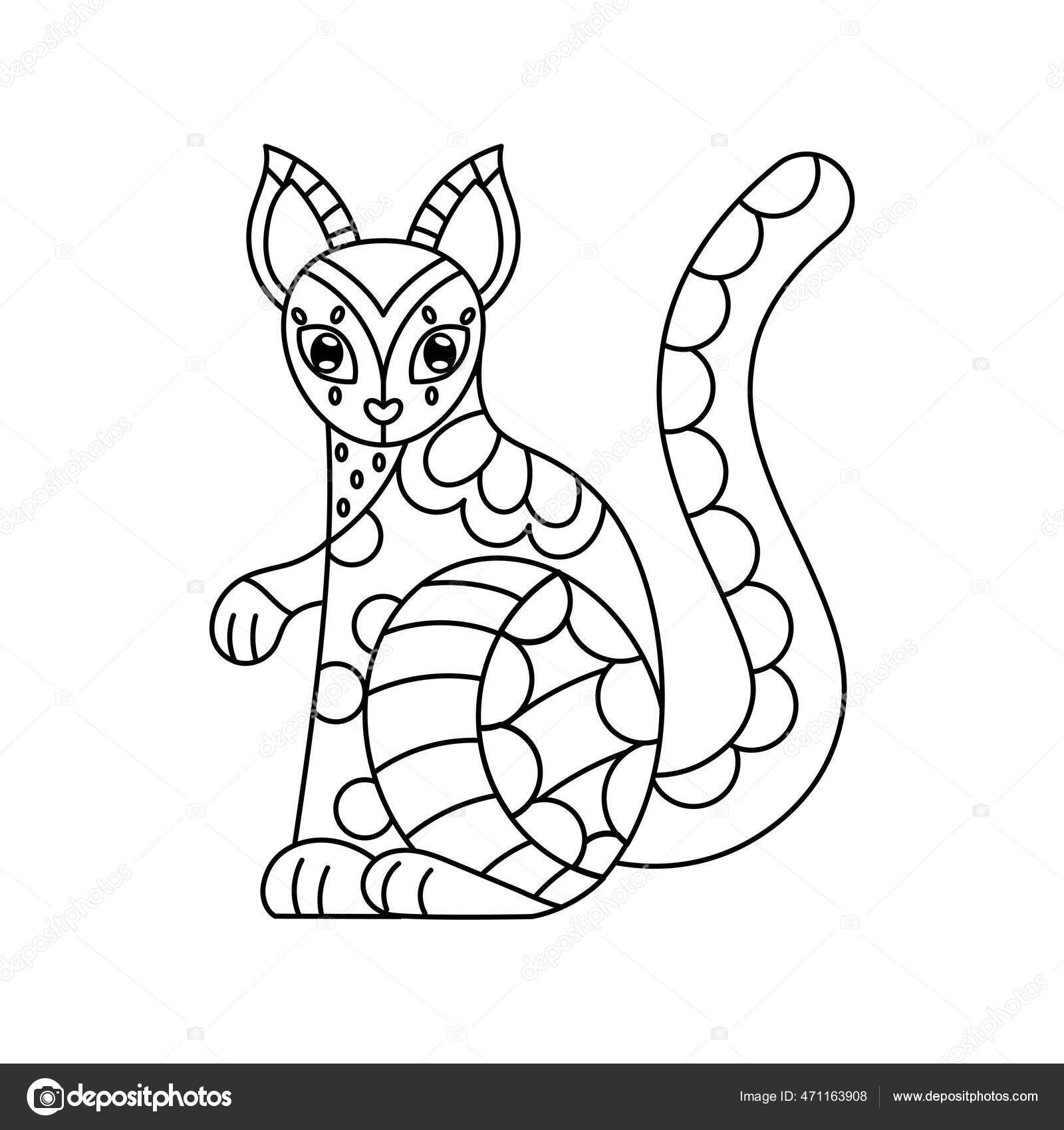 Alebrije de una ardilla cultura mexicana Vector de stock #471163908 de ...